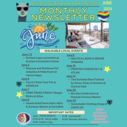 Available Studio, 1, or 2 bedroom apartments in Durham, NC | Atlas Durham